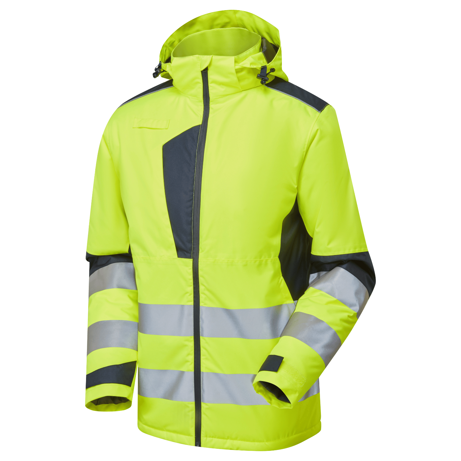 Supertouch System Hi Vis Eco Thermal Waterproof Yellow/Navy Jacket ...